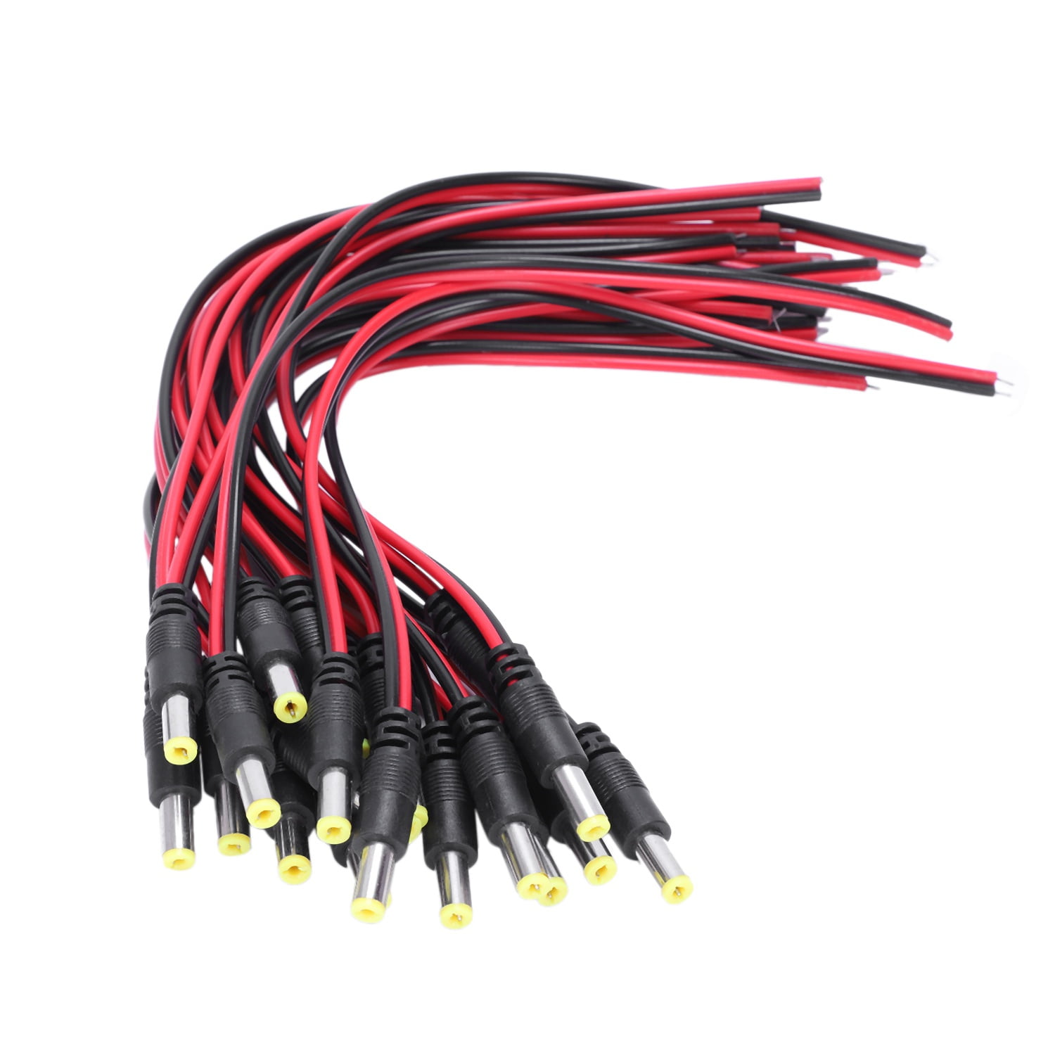 20 pcs 5.5 x 2.1mm Male DC Power Jack Plug CCTV Camera power connection ...