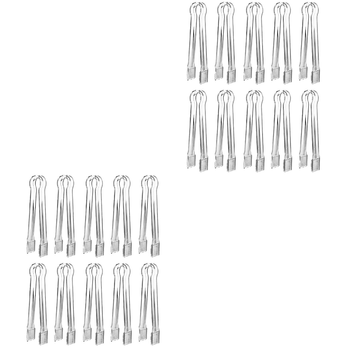 20 pcs Acrylic Ice Cube Clips Multi-functional Coffee Clips Small Food ...