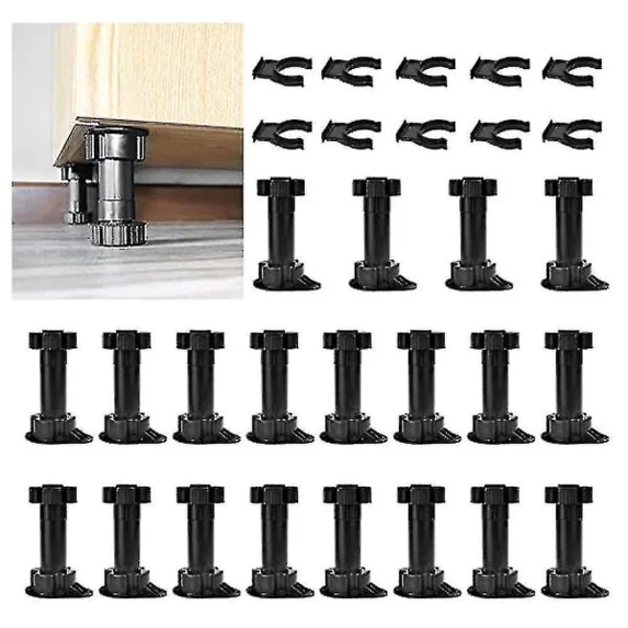 20 pcs Adjustable Furniture Feet, Cabinet Feet, Leg Unit, Cabinet Legs ...