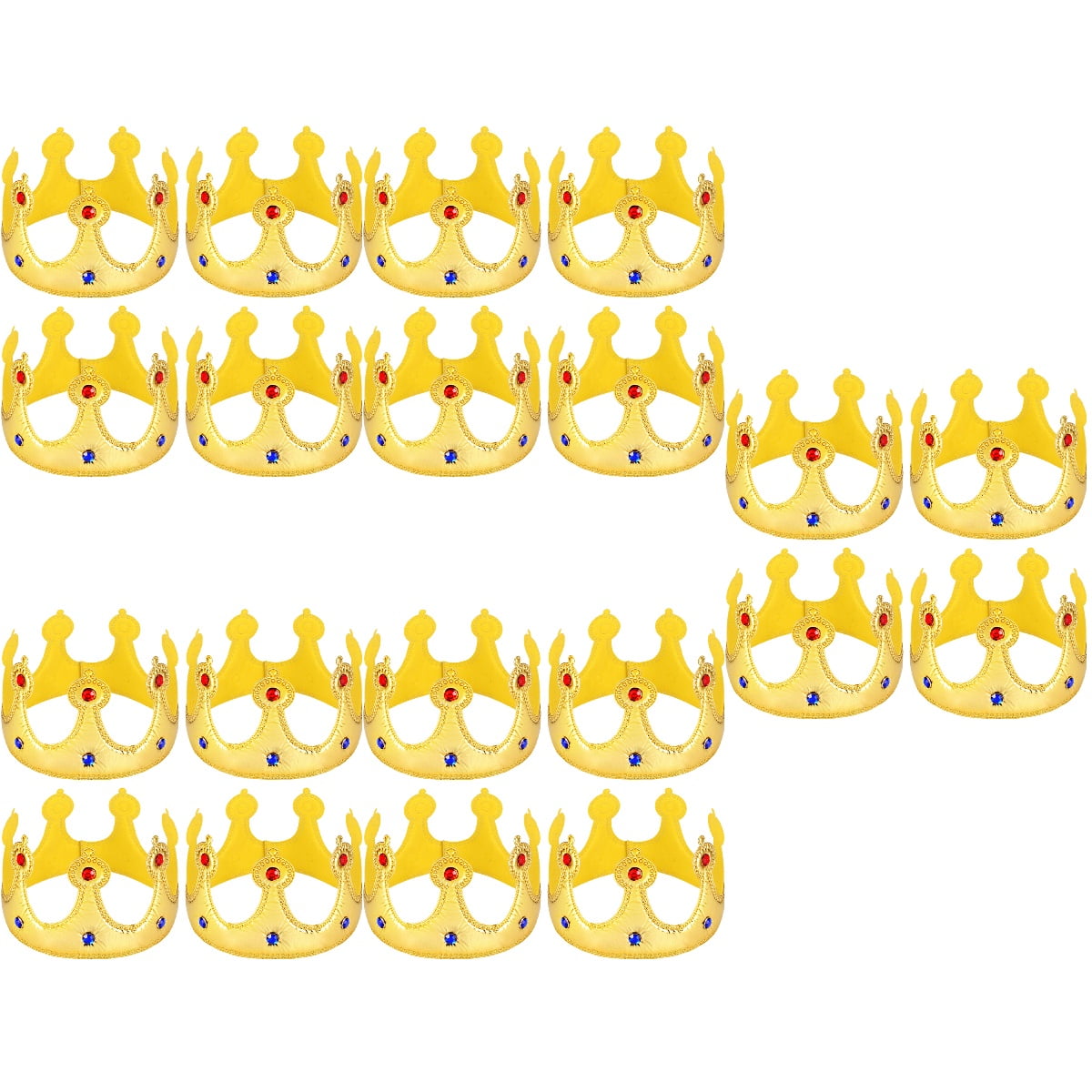 20 pcs Children Birthday Crowns Birthday Party Headwear Crown Hats ...