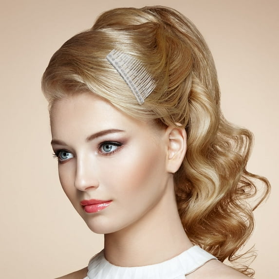 20 pcs Clear Hair Comb Plastic Hair Comb Wedding Hair Comb Bridal Hair ...