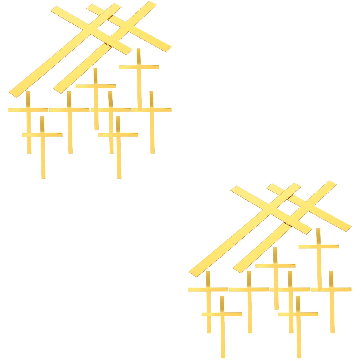 20 pcs Cross Cake Decorations Acrylic Cross Cupcake Toppers Baptism ...