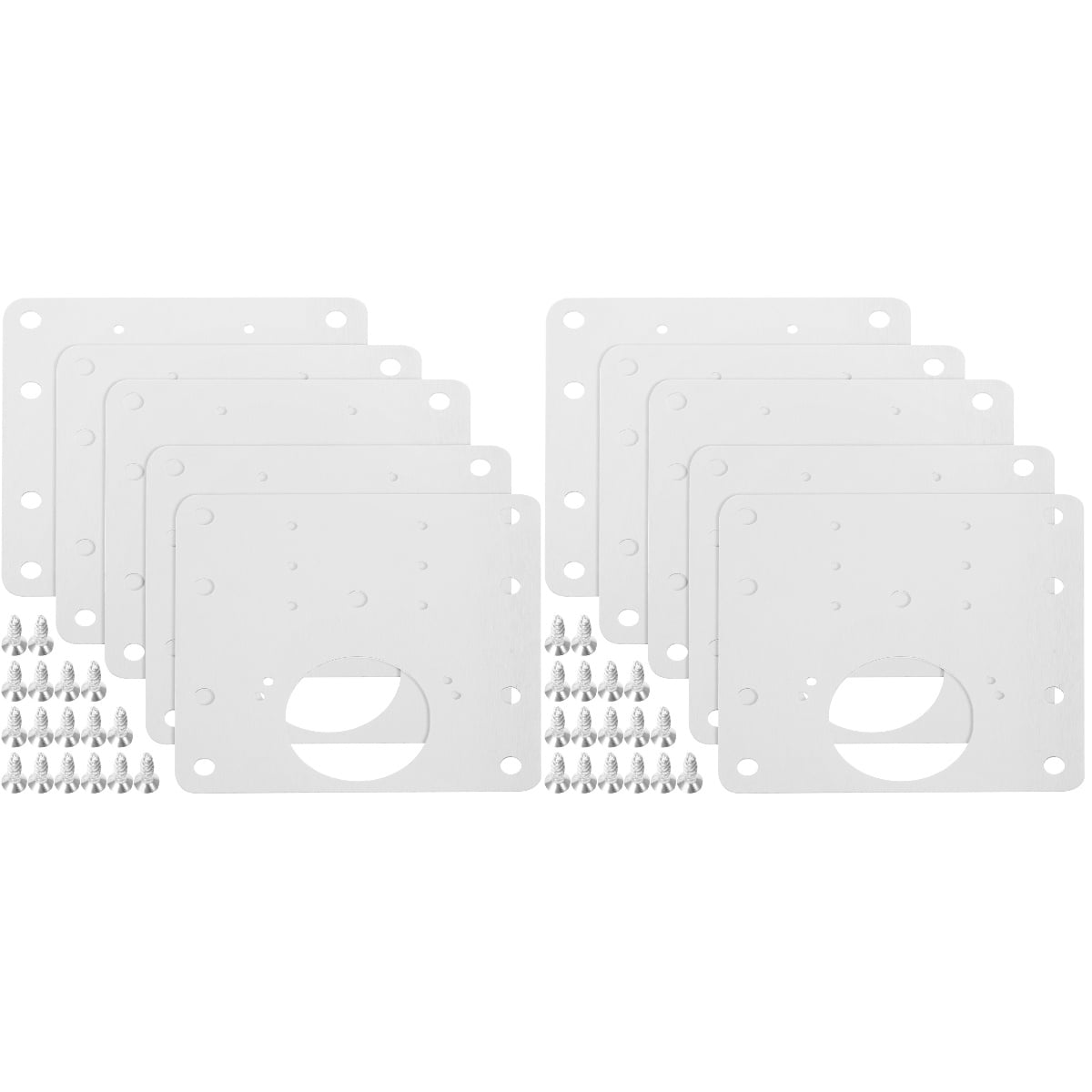 20 pcs Door Hinge Repair Kit Hinge Plate Mending Plate Shelf Hinge ...
