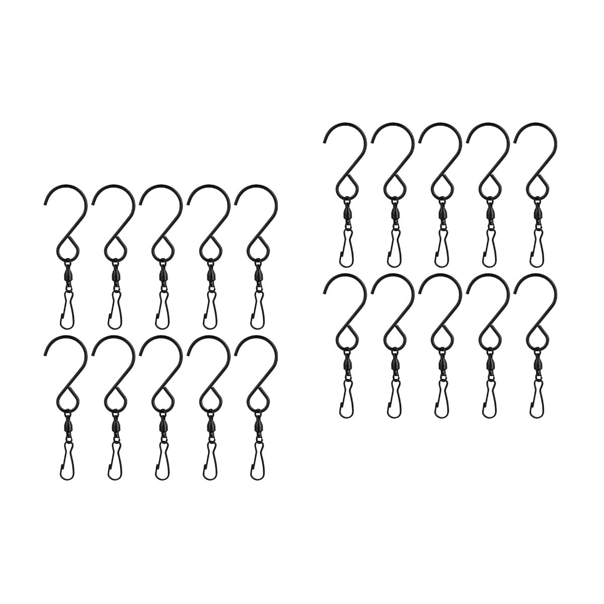 20 pcs Hanger 360 Degree Swivel Hook Clips Rotating Display Hooks ...