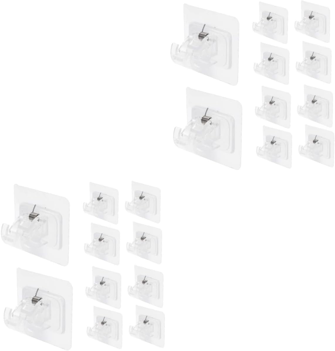20 pcs Hanging Drapery Home Bathroom Window Free Rack Mini Hanger Rods ...