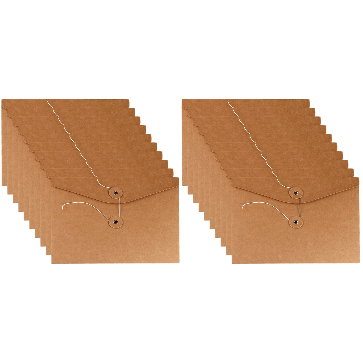 20 pcs Kraft Paper File Pocket Horizontal Type A5 Filing Paper Bag ...