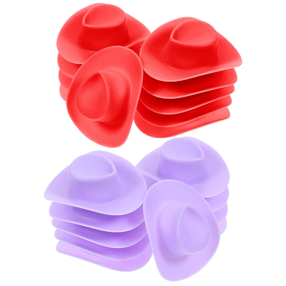 20 pcs Mini Hats Miniature Hats Dolls Decor Hats Plastic Tiny Hats ...