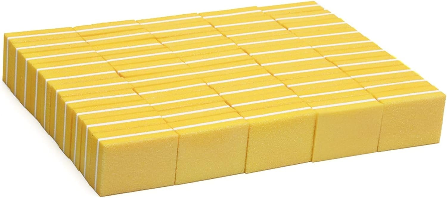 20 pcs Nail Buffers File Double-sided Sponge Sanding Nail File Blocks ...