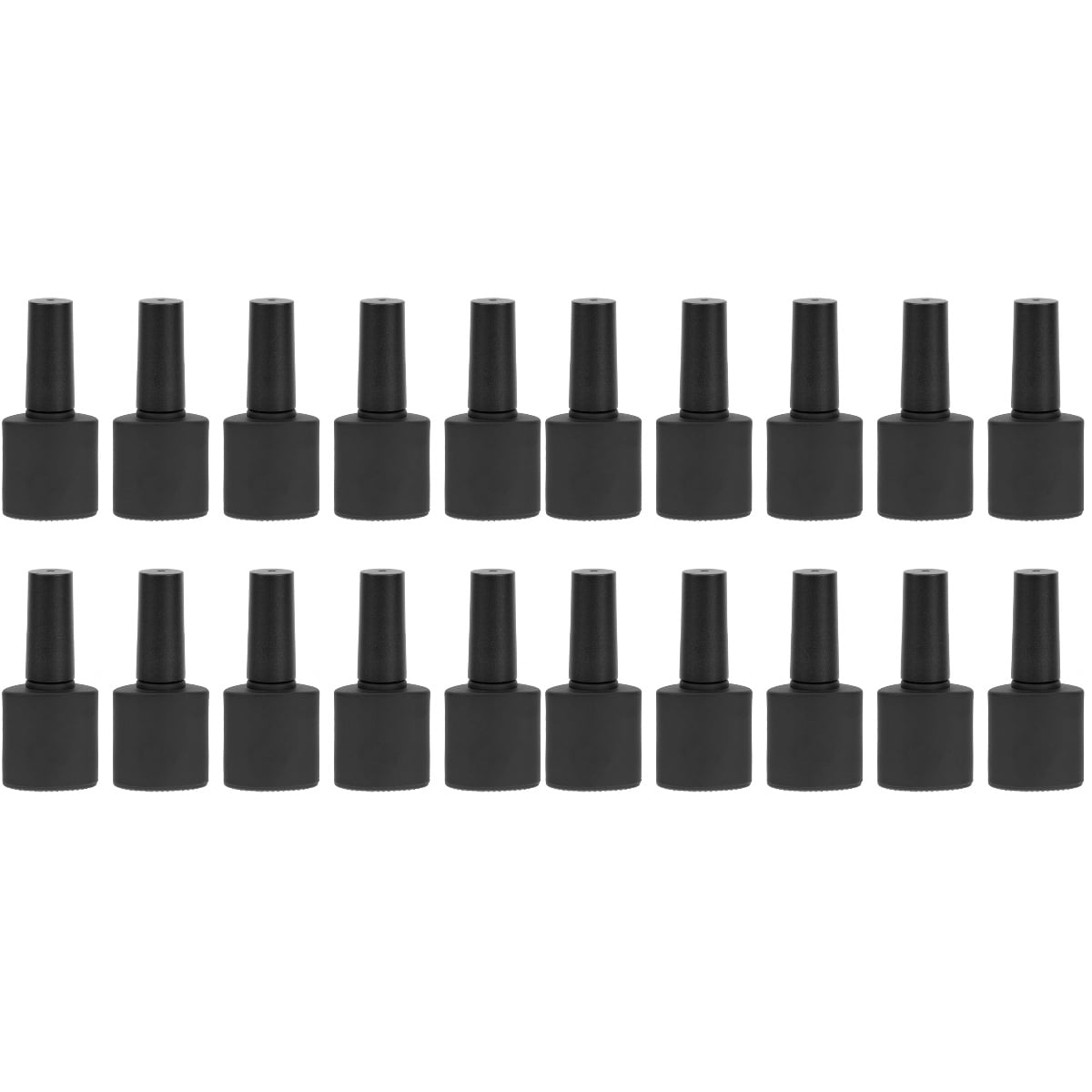 20 Pcs Oblate Shape Nail Varnish Holders Empty Bottles Nail Polish Storage Bottles