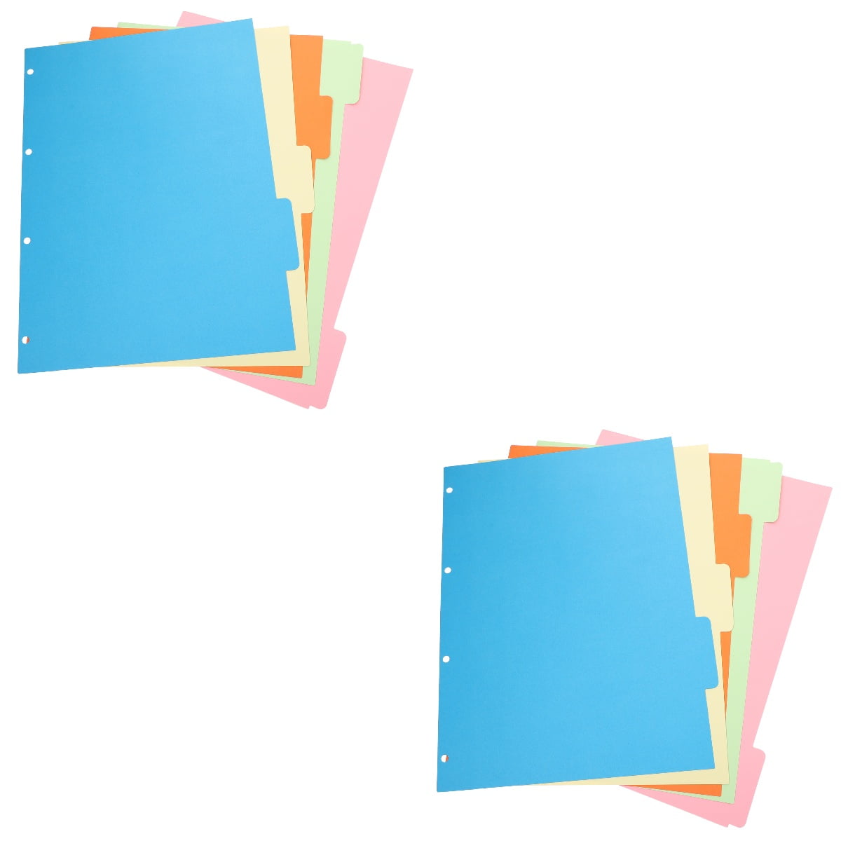 20 pcs Office Binder Page Divider A4 Binder Divider Colored Page Marker ...