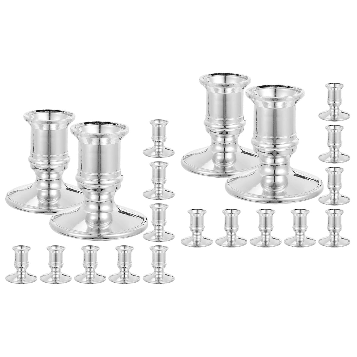 20 pcs Plastic Electronic Candlesticks Candlelight Holder Dinner Table ...