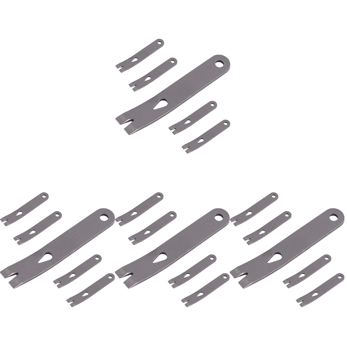 20 pcs Pocket Pry Bars Mini Pocket Crank Crowbars Stainless Steel Micro ...