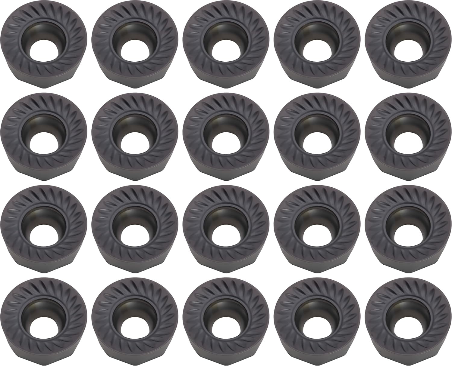 20 pcs RCKT1204M0 Round Milling Inserts, for Use with Indexable Face ...