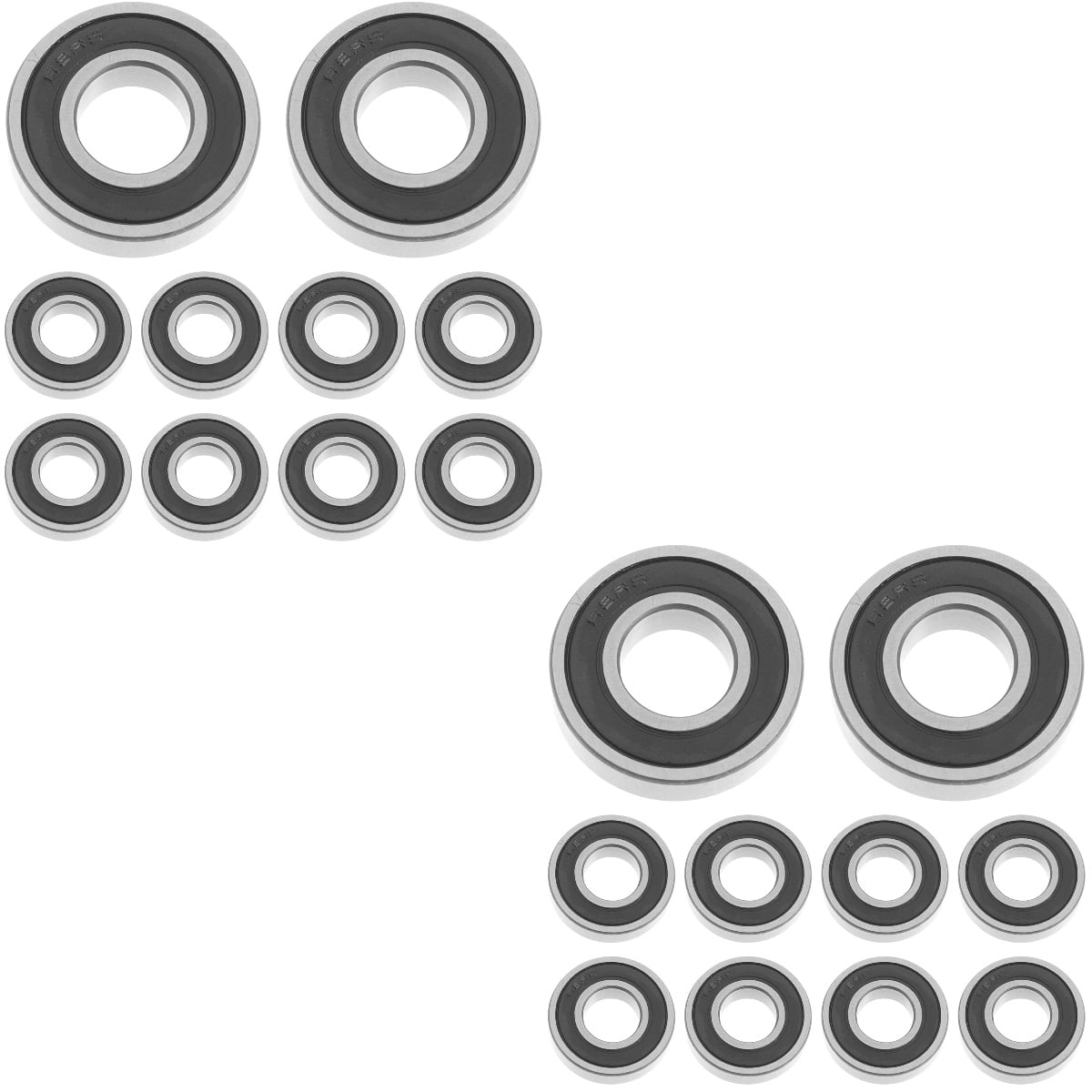 20 pcs Roller Ball Bearing Precision Double Sealed Bearing Small Ball ...