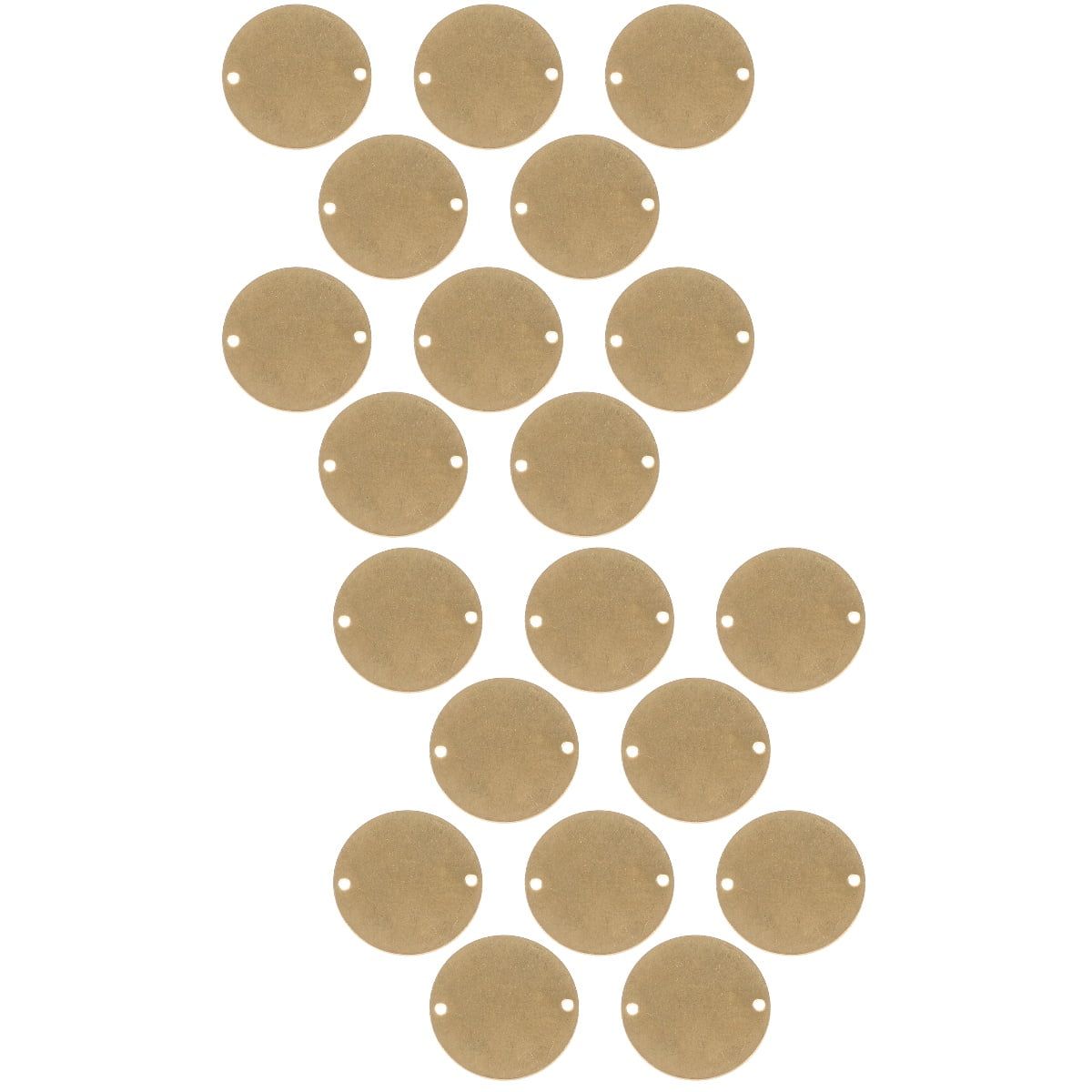 20 pcs Round Circle Disc Copper Metal Stamping Blank Engraving Tag ...
