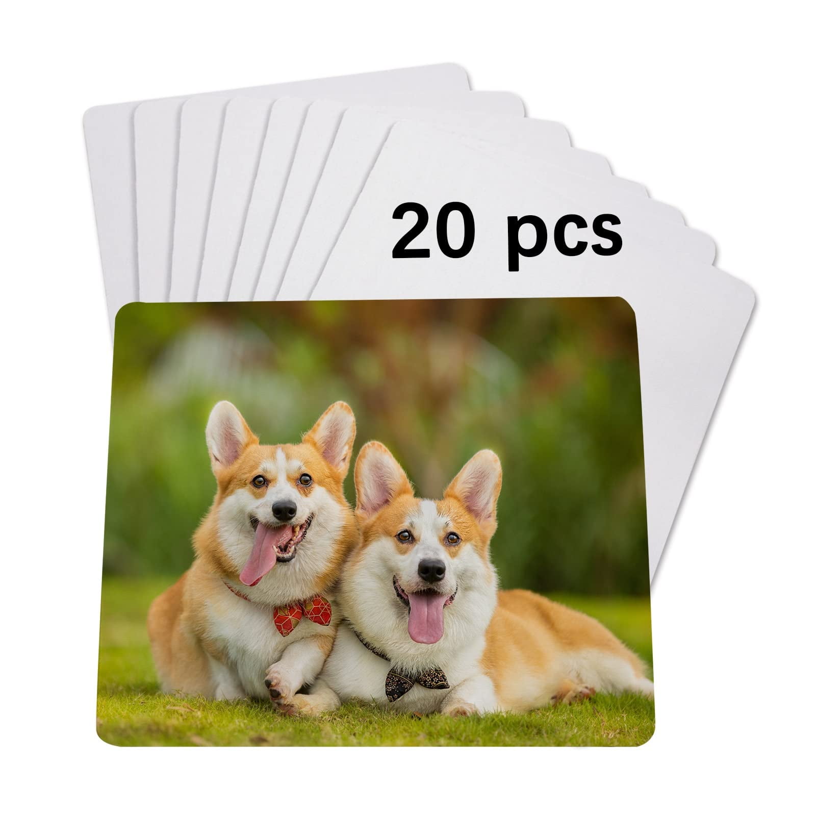 20 pcs Sublimation Mouse Pad Blanks for Sublimation Transfer Heat Press ...