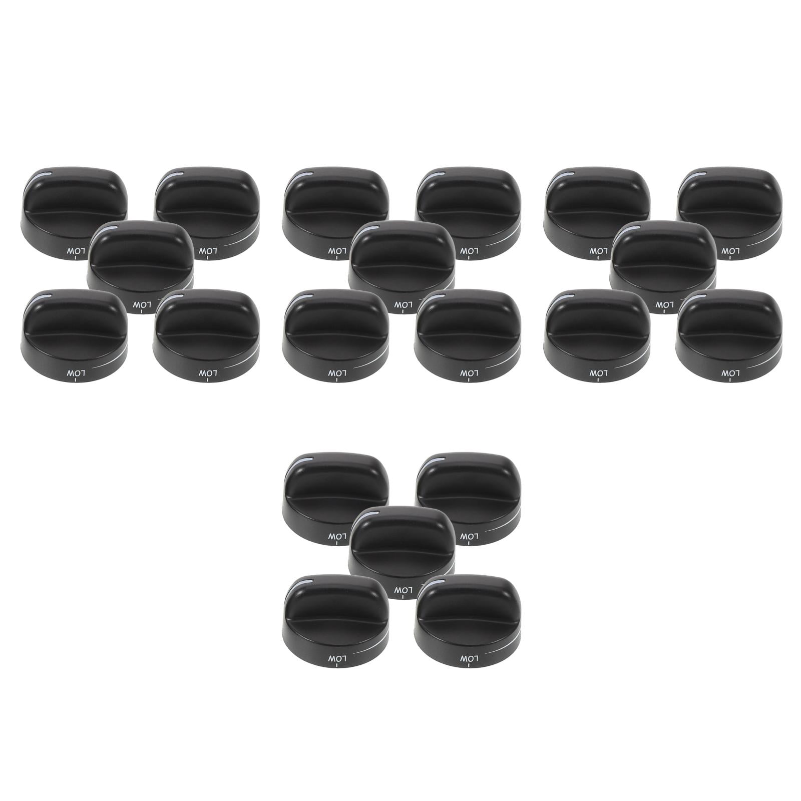 20 pcs Universal Gas Stove Knobs Replacement Kit Black Control Knobs ...