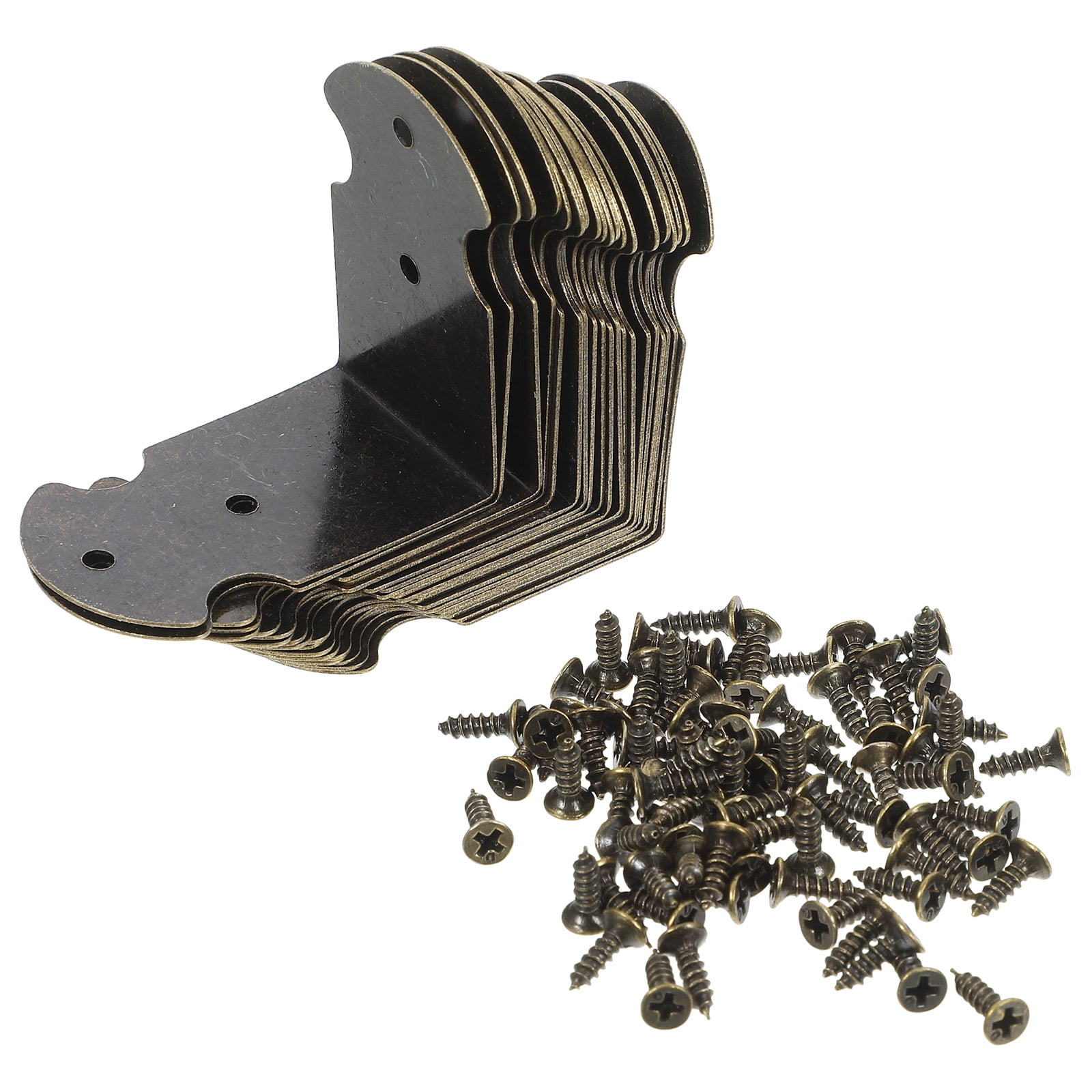 Vintage Metal Corner Brackets for Wooden Boxes Home Decor Dark Grey ...