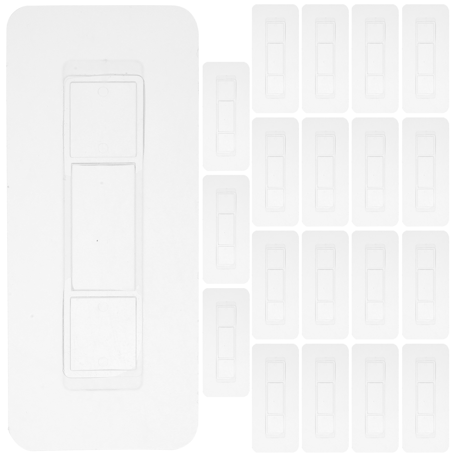 20 pcs Wall Mount Hooks Clear Wall Hooks Clear Adhesive Hook Sticker ...