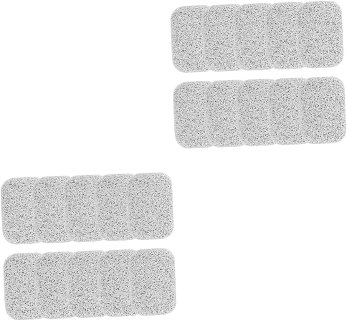 20 pcs draining soap mat mat Sink soap Tray Soaps Savers Tray mat soap ...