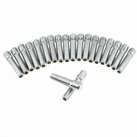 20 pcs/set Extended Wheel Studs Conversion Tall Lug Bolts / Screw Adapter Kit(M12x1.25,M12x1.5 ...
