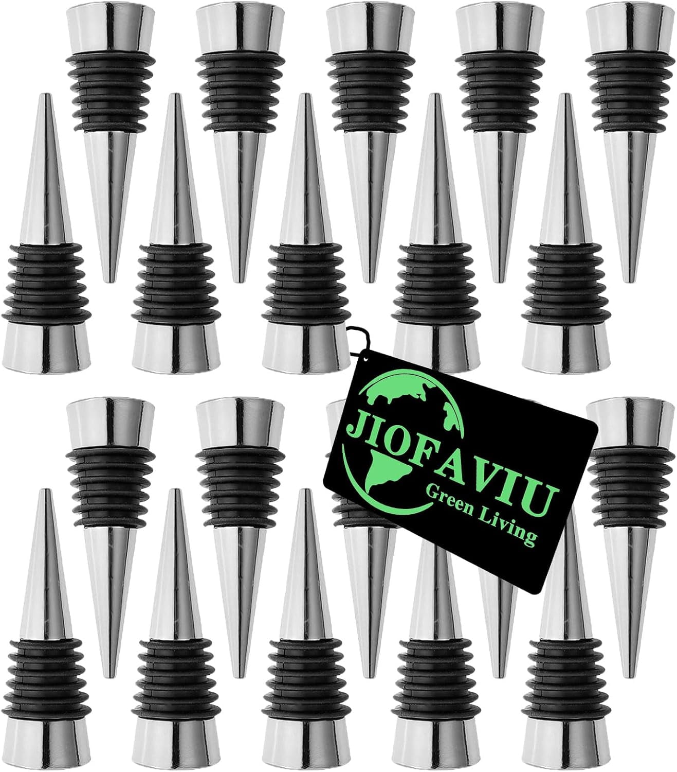 20 pcs wine bottle stopper set kit, resin wine bottle stoppers molds ...