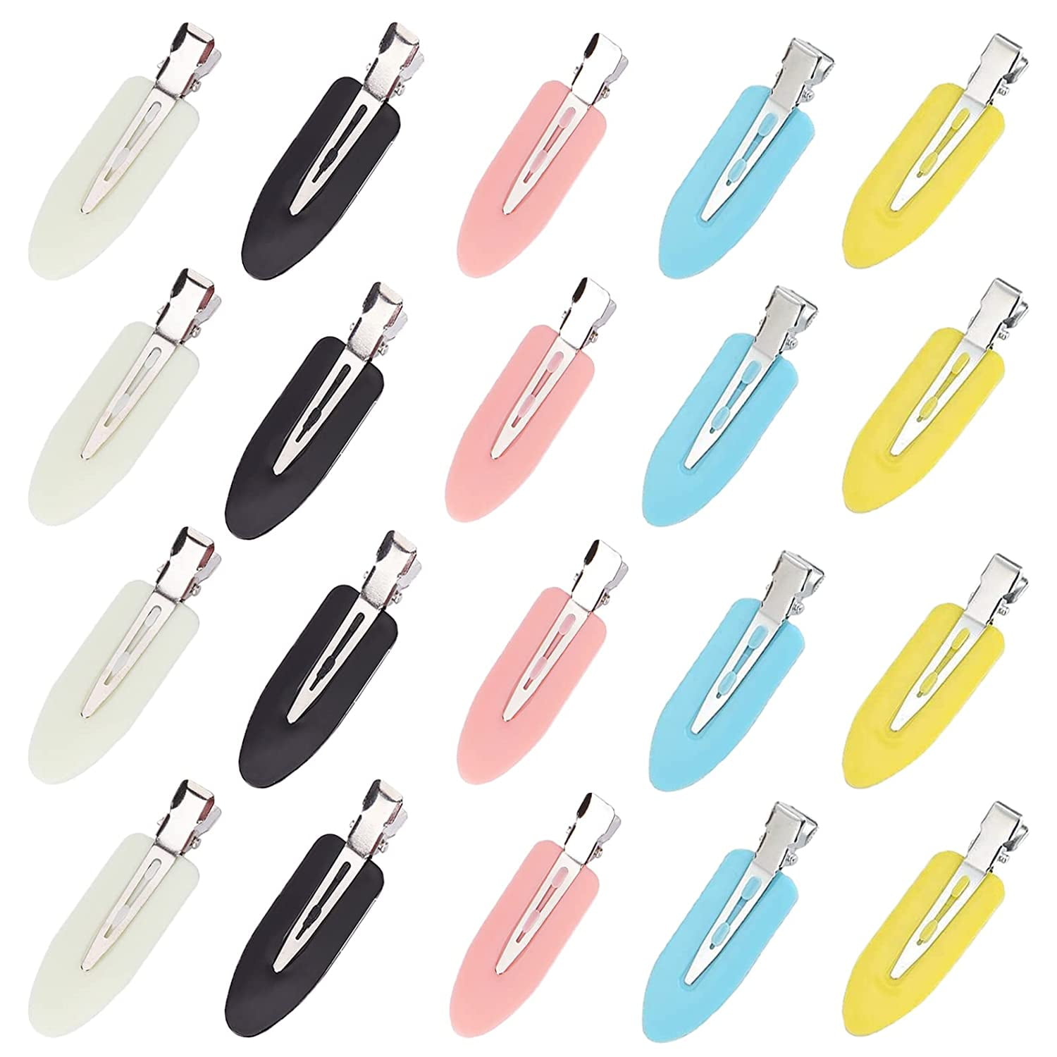 20 pieces No Bend Hair Clips No Crease Hair Clip for styling sectioning ...