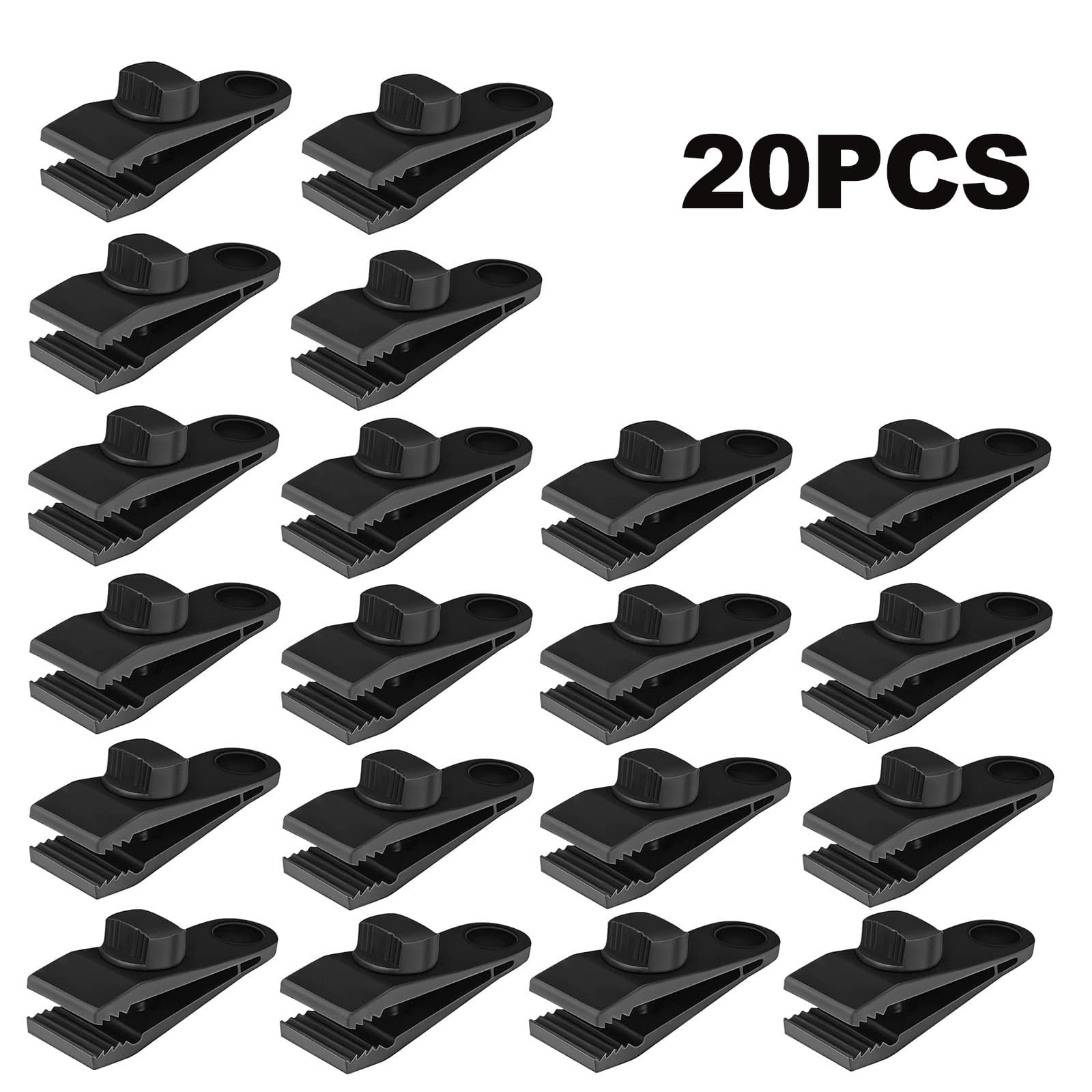 20 pieces Tarp Clips - Multifunctional tarpaulin clips, adjustable ...