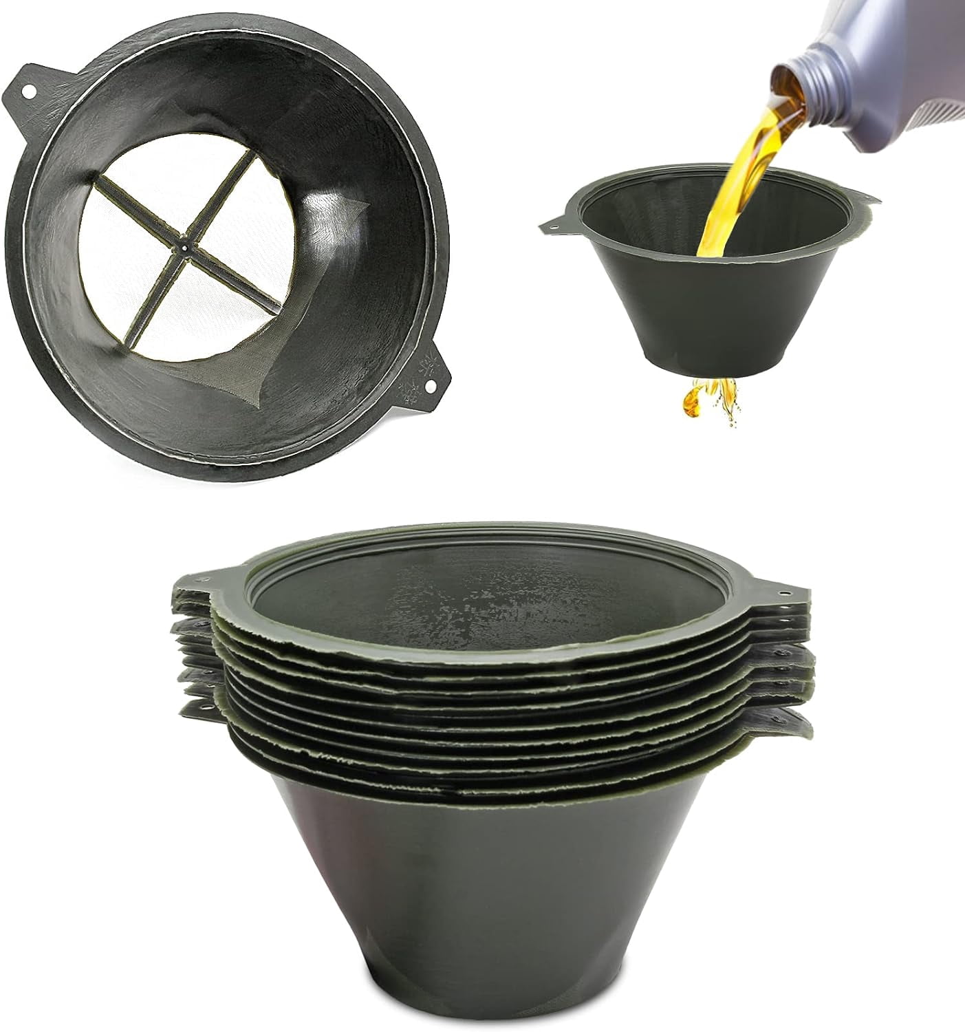 20 pieces of paint filters, diameter 10 reusable industrial mesh paint ...