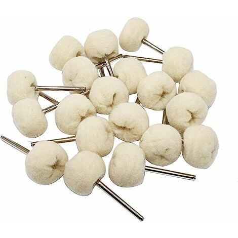 20 pieces polishing, cotton rotary pads on 3 mm mandrel - Walmart.com