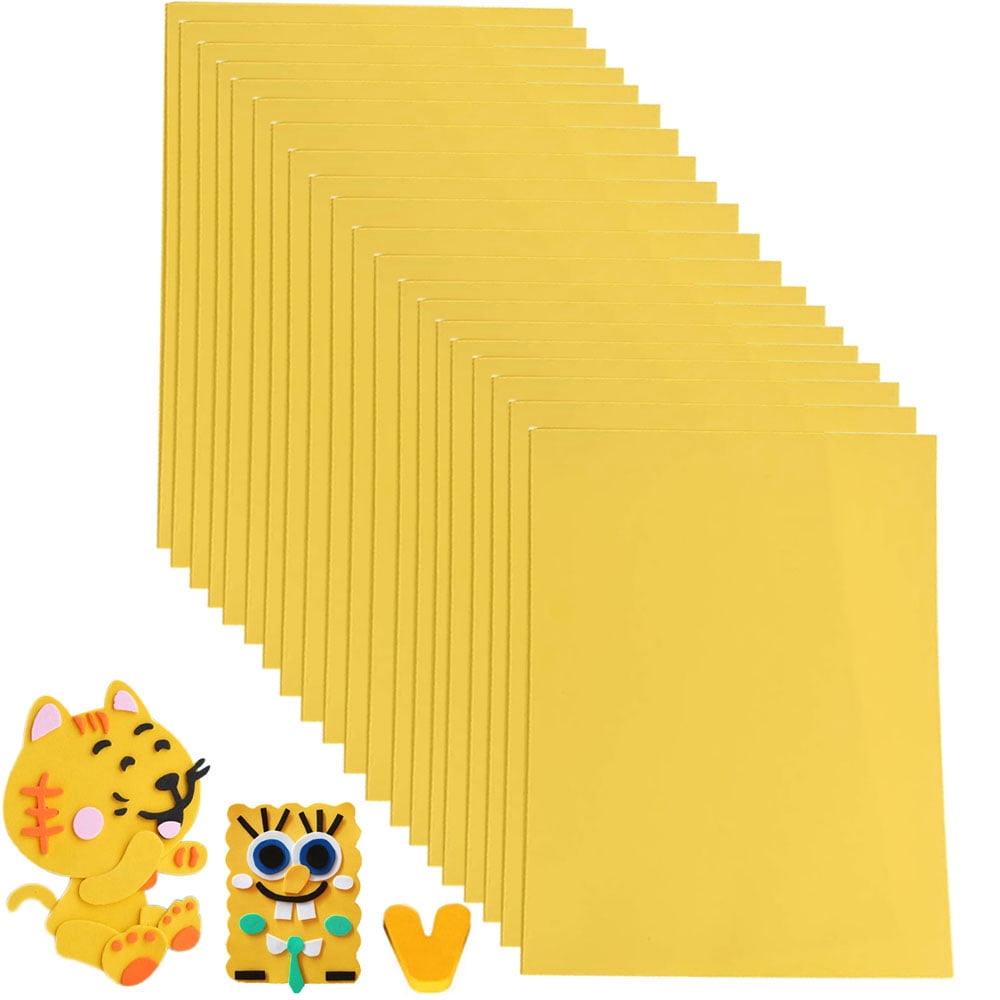 20 sheets of Foam Sheets, 8.26(210mm)x11.69(297mm)-Inch & 2mm, Value Pack of EVA Foam Sheets in ...