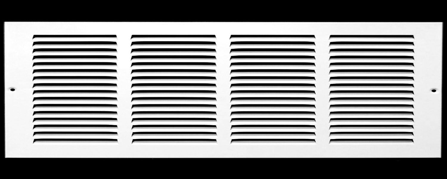 20"w X 8"h Steel Return Air Grilles - Sidewall and Ceiling - HVAC Duct ...