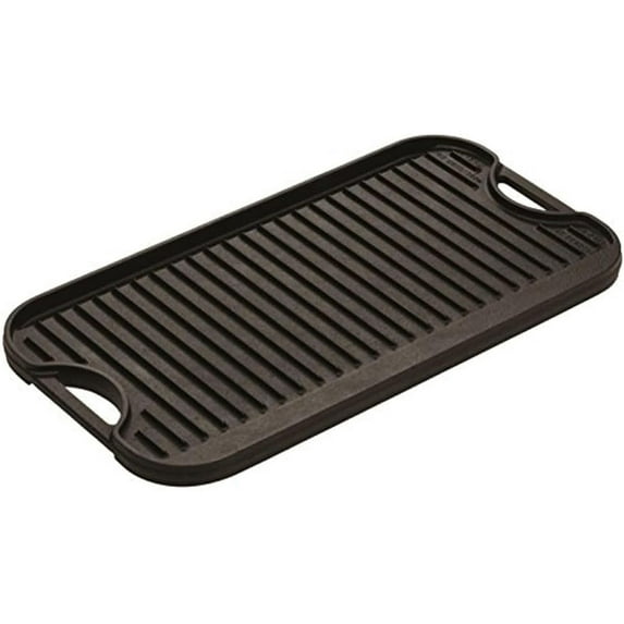 20 x 10.44 Inch Pro-Grid Reversible Cast Iron Grill/Griddle – Double ...