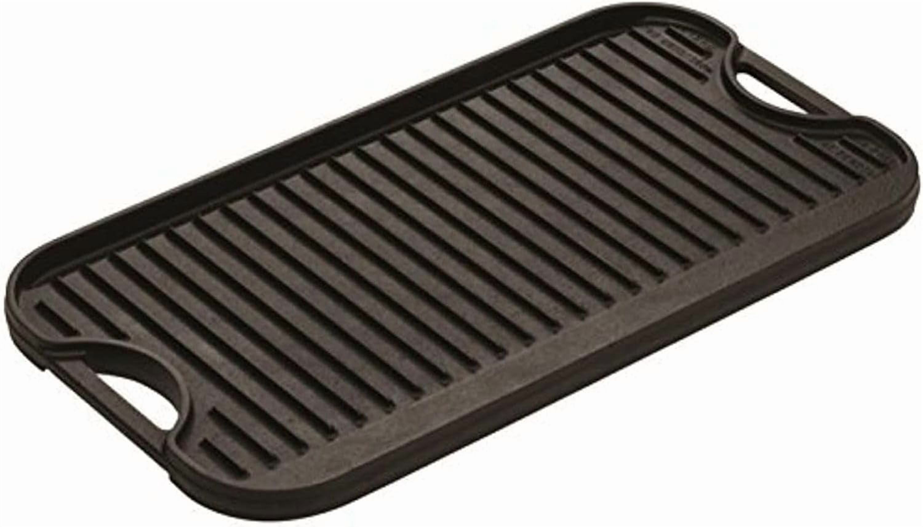 20 x 10.44 Inch Pro-Grid Reversible Cast Iron Grill/Griddle – Double ...