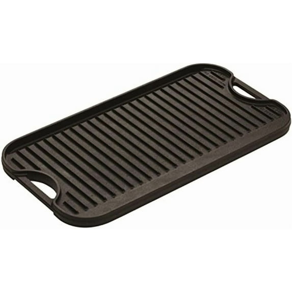 20 x 10.44 Inch Pro-Grid Reversible Cast Iron Grill/Griddle – Double ...