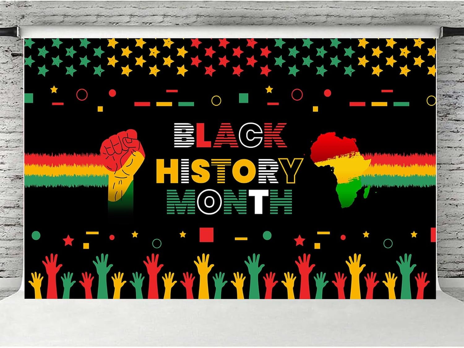 20 x 10 ft Black History Month Backdrop, African Black History Month ...