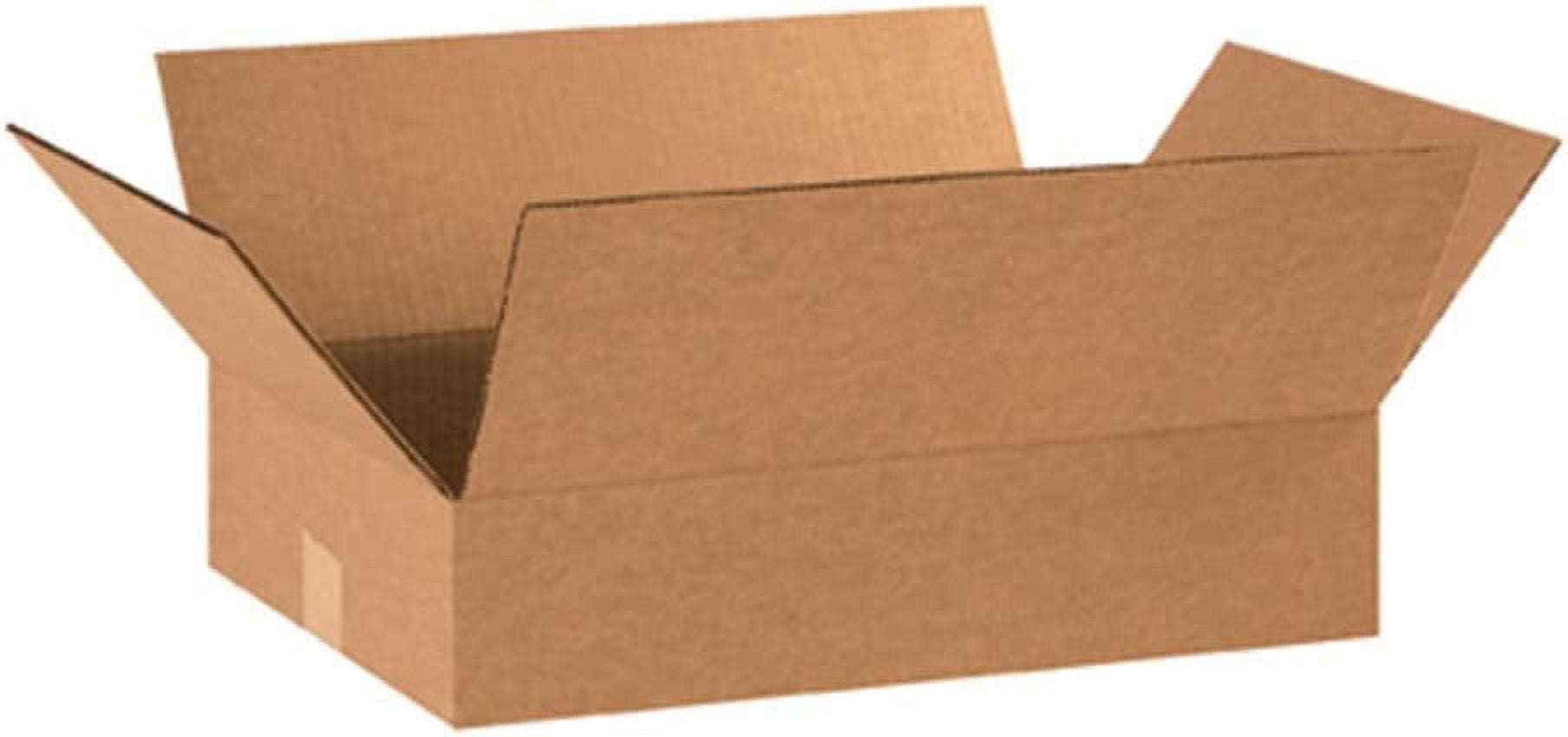 20 x 12 x 4 Corrugated Cardboard Boxes, Flat 20"L x 12"W x 4"H, Pack of ...