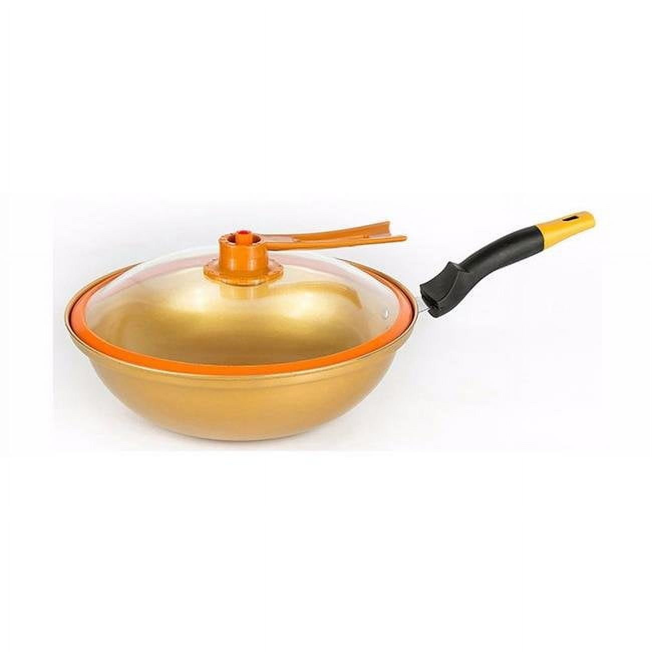 20 x 13 x 5 in. 32 cm Non Stick Ceramic Golden Wok - Walmart.com