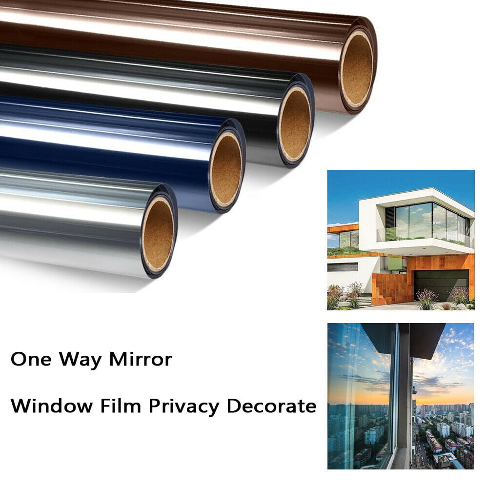 20" x 144" One Way Window Film Silver Privacy, Window Tint for Homes ...