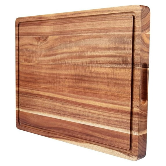 20 x 15 Inch Large Wood Cutting Board, Reversible Wooden Butcher Block ...