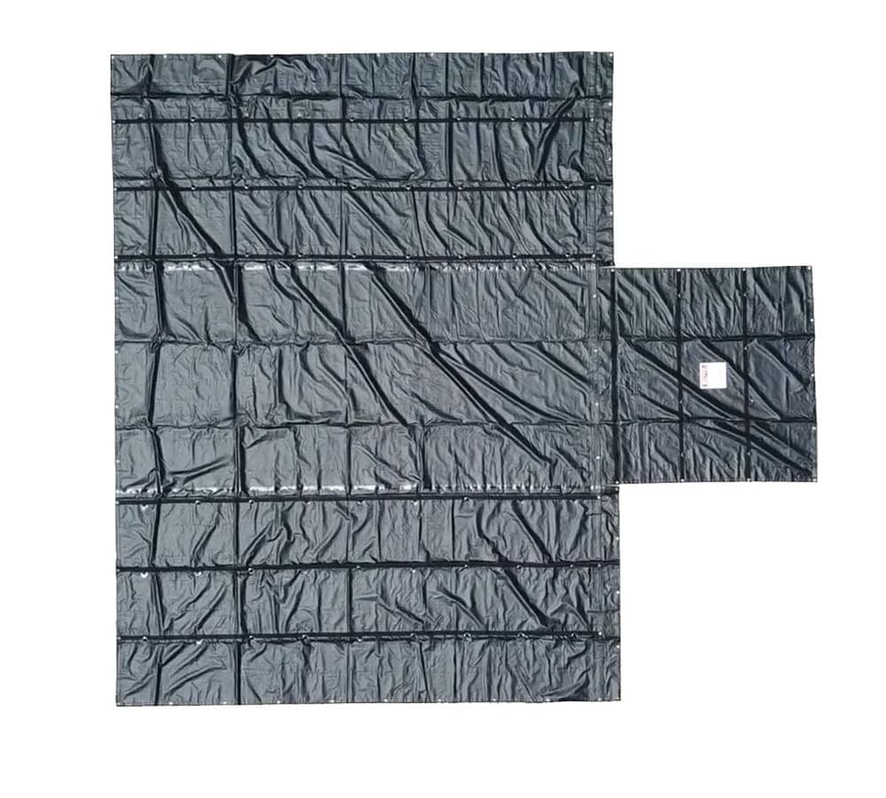 20'x18' Heavy Duty Waterproof Truck Tarp, 14 Oz, 6 FT Drop & Flap ...