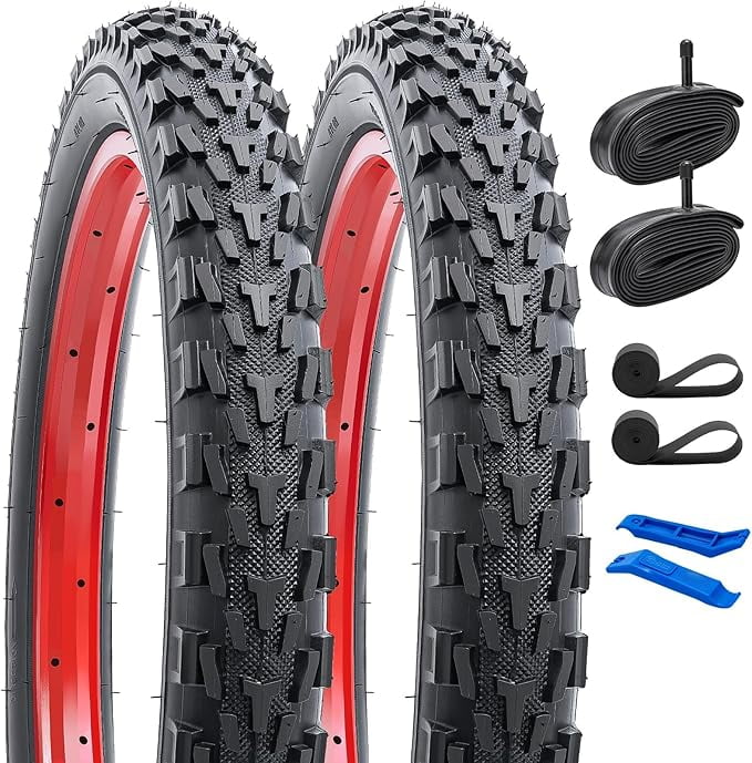 20 x 2.35 Bike Tire 1/2 Pack 20 inch x 2.35 BMX Bike Tire Folding Replacement Tire for Mountain ...