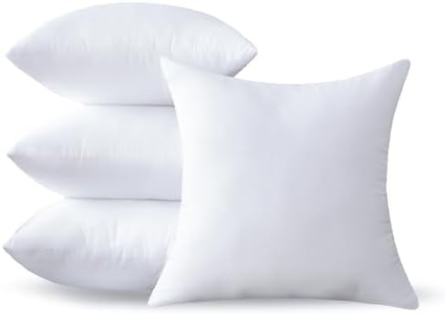 20 x 20 Pillow Inserts Set of 4 - Premium Soft and Fluffy 20 Inch Large ...