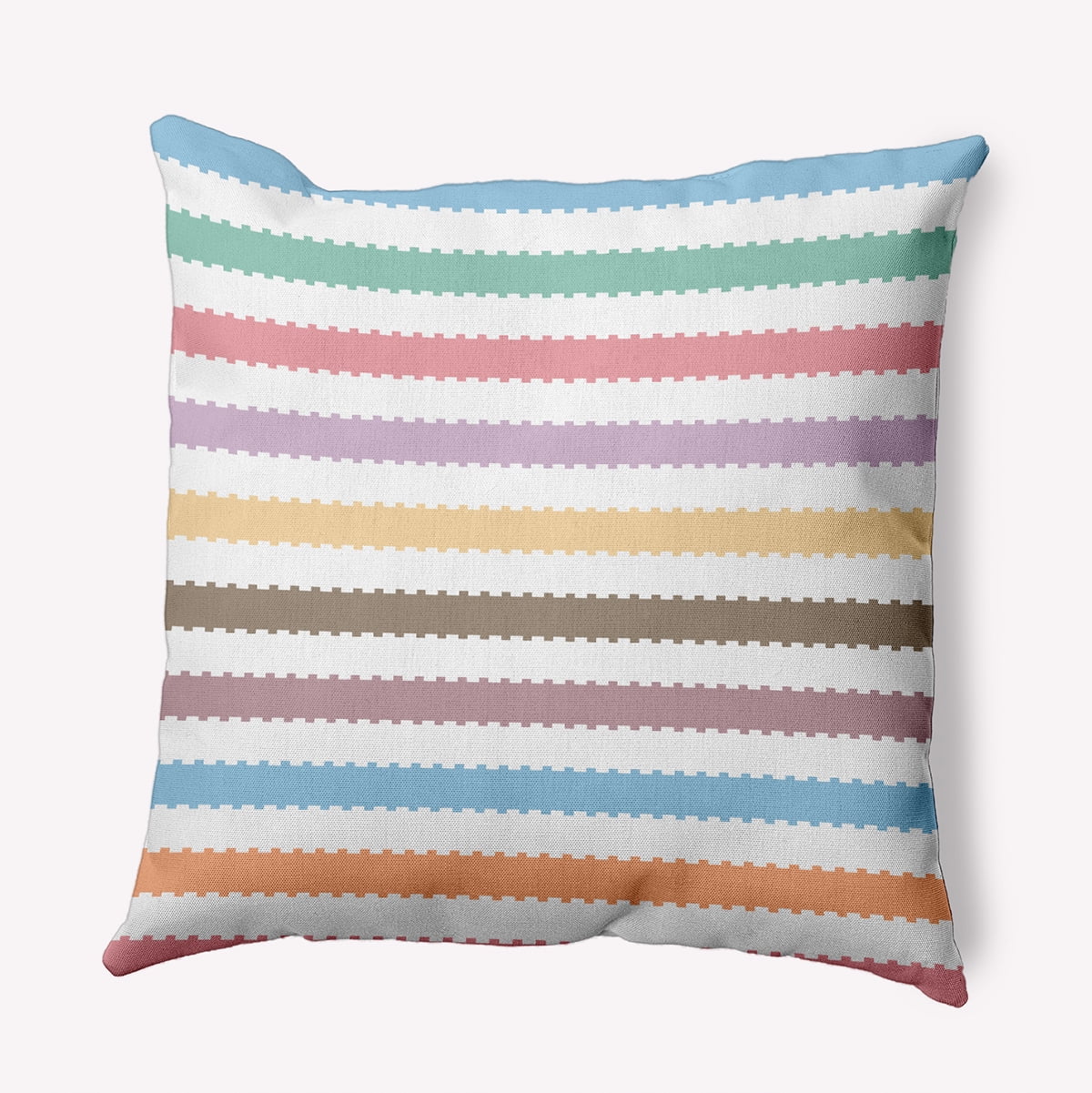 20" x 20" Simply Daisy Zippy Stripe Polyester Accent Pillow, Spring ...