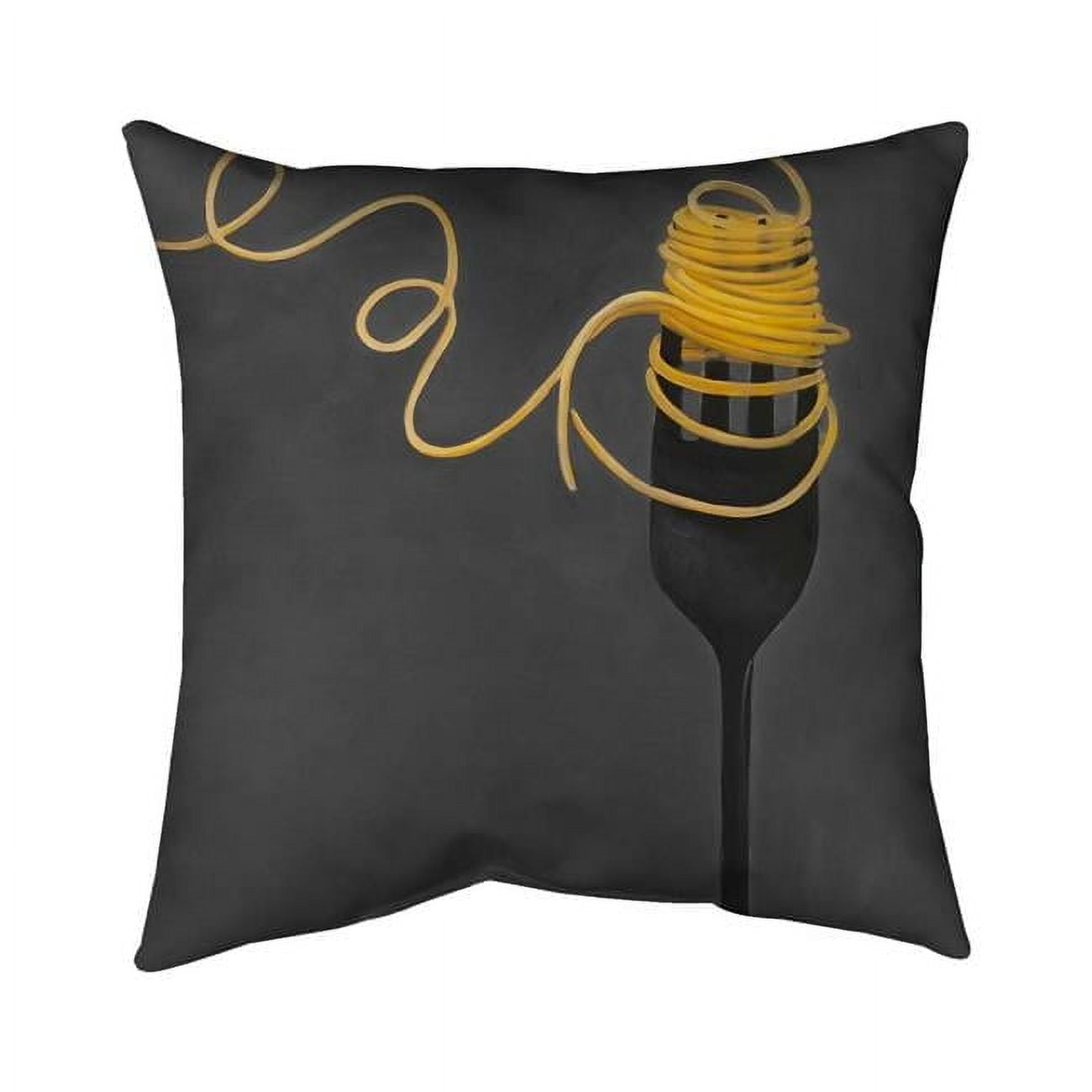 20 x 20 in. Spaghetti Pasta Around A Fork-Double Sided Print Indoor ...