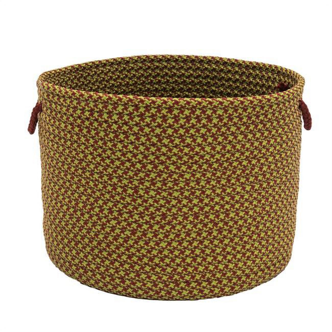 20 x 20 x 15 in. Holiday-Vibes Jumbo Houndstooth Basket - Vibe Green ...