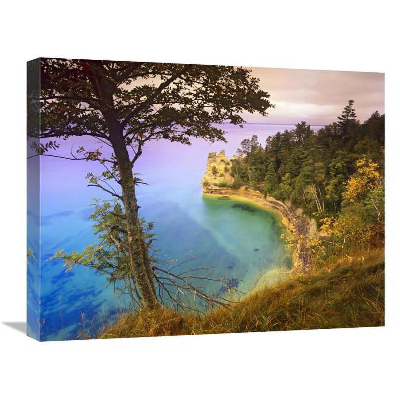 20 x 24 in. Castle Rock Overlooking Lake Superior, Pictured Rocks ...