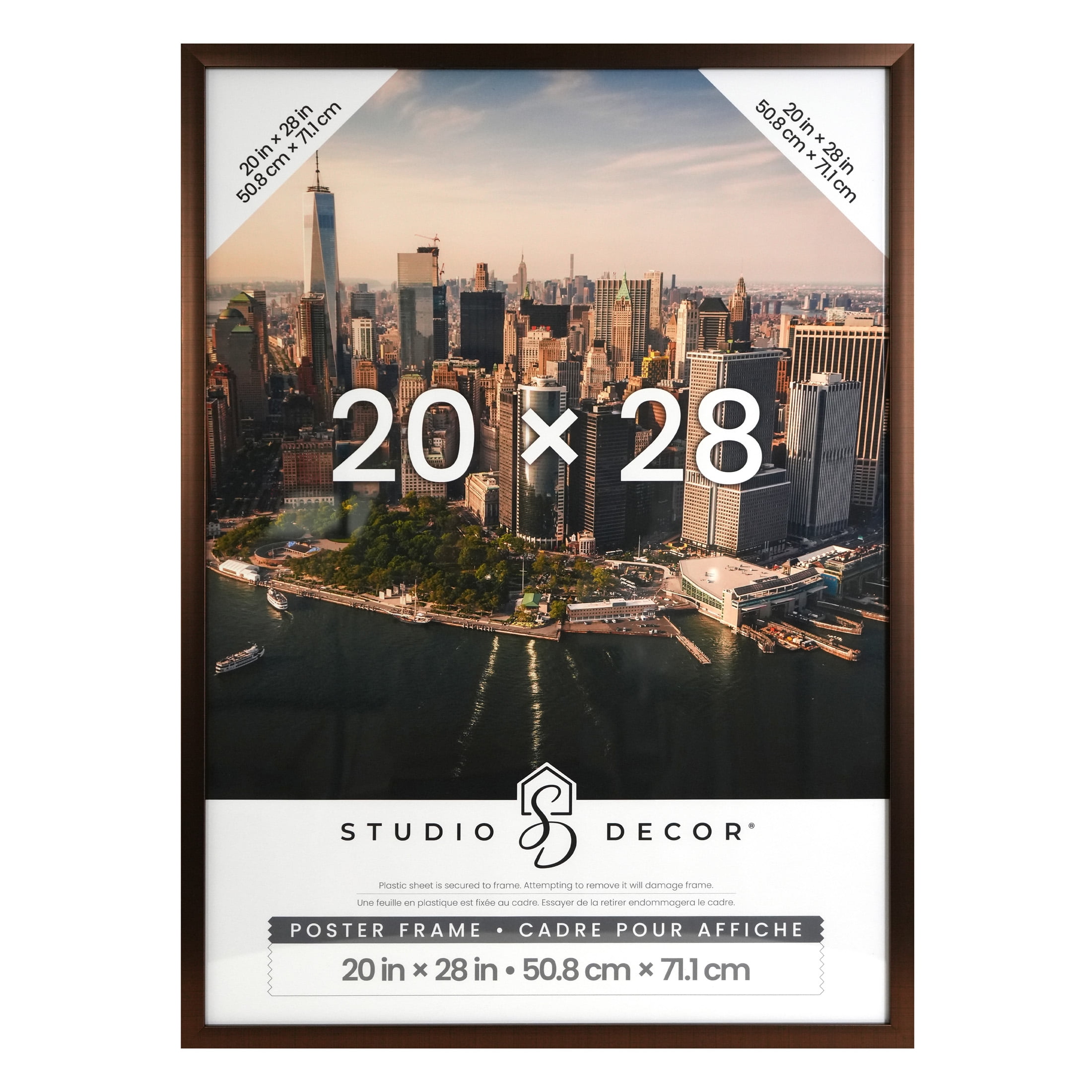 20" x 28" Bronze Poster Frame by Studio Décor - Includes Pre-attached ...