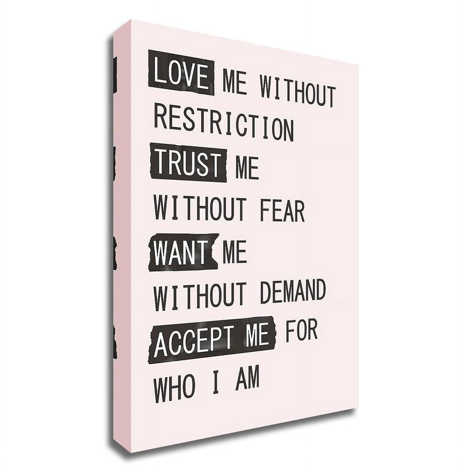 20" x 28" Love Me 1 by Design Fabrikken - Wall Art Print on Canvas ...