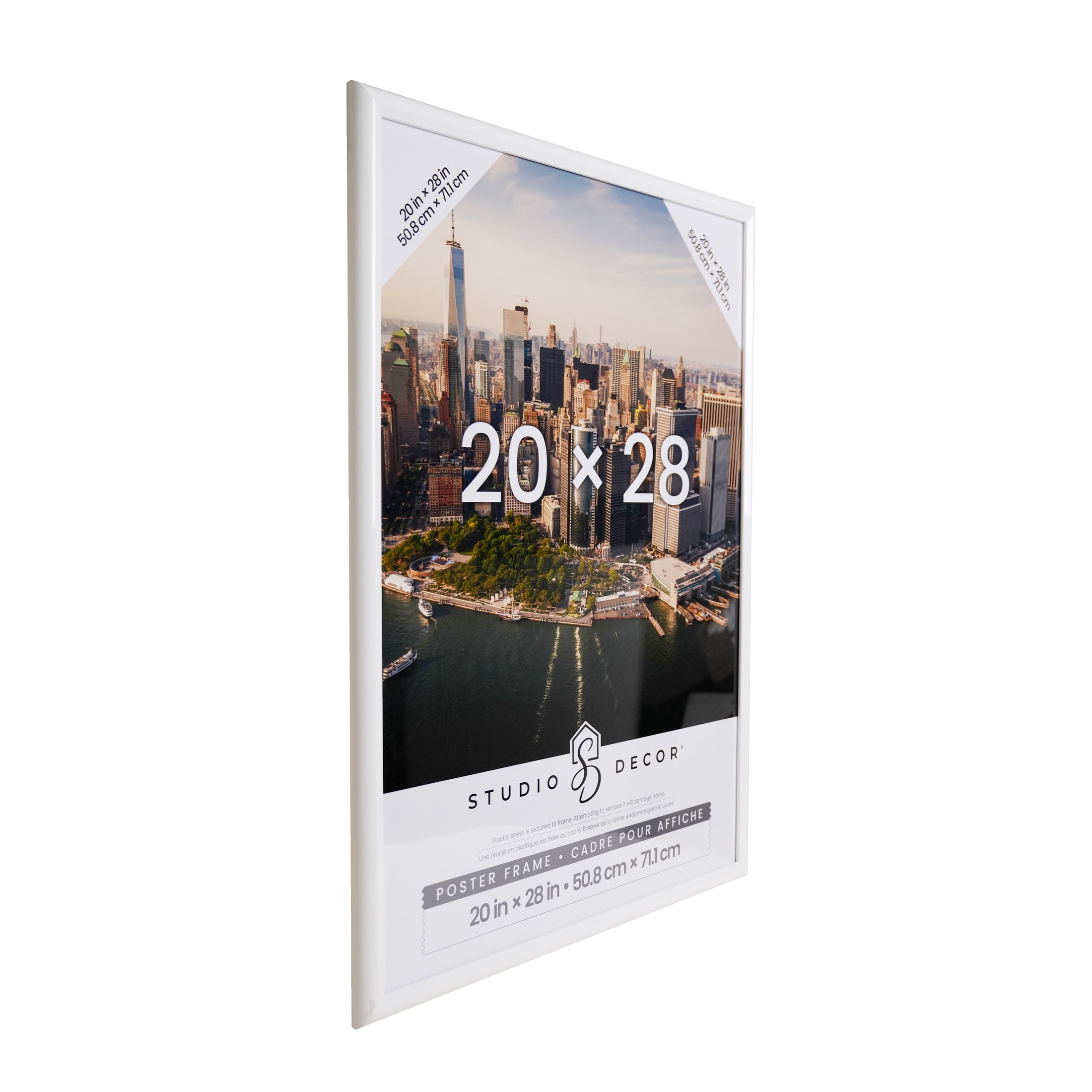 20" x 28" White Poster Frame by Studio Decor - Includes Pre-attached ...